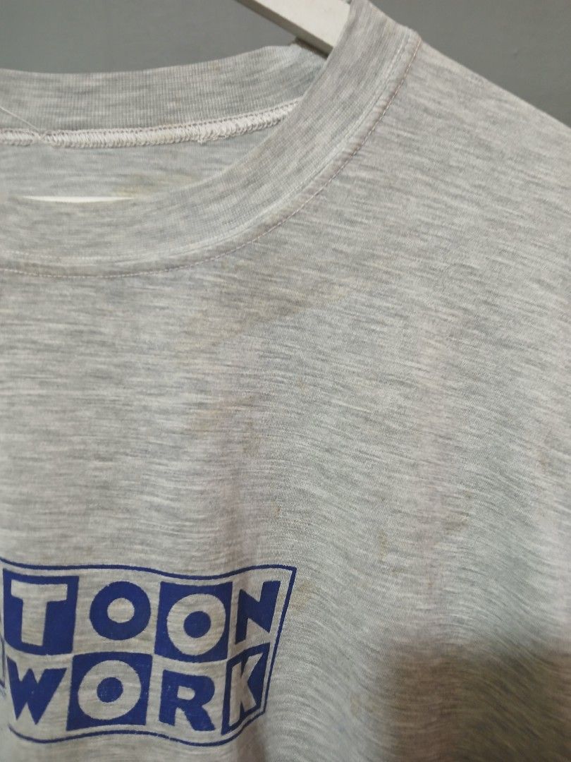 Kaos 90s Cartoon Network Promo Box Logo - M, Fesyen Pria, Pakaian ...