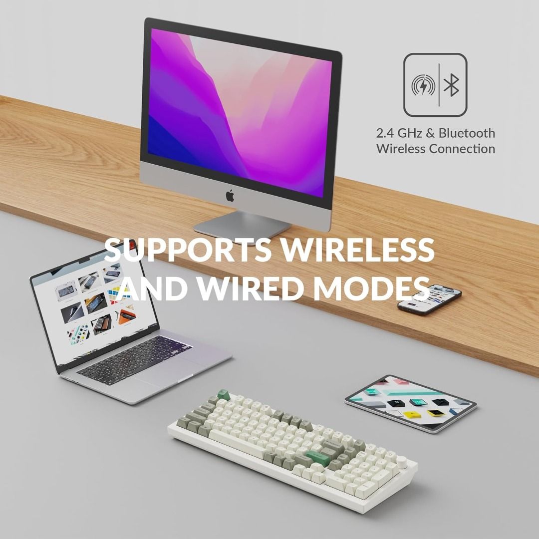 Keychron Q5 Max QMK/VIA Wireless Custom Mechanical Keyboard, Computers ...