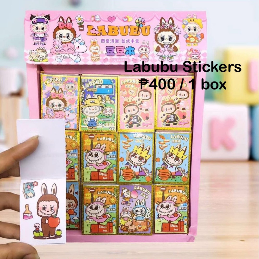 Labubu Sticker 1 Box, Hobbies & Toys, Stationary & Craft, Stationery ...