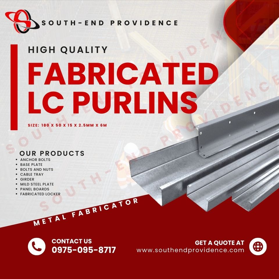 LC Purlins 180 x 50 x 15 x 2.5mm x 6m | Custom C Purlins | GI C Purlins ...