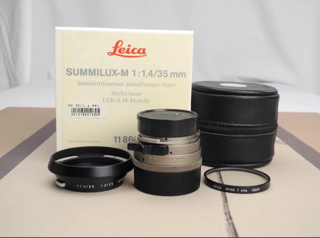 Leica 35mm F1.4 (11860) Brass Titanium Limited Edition, Photography ...