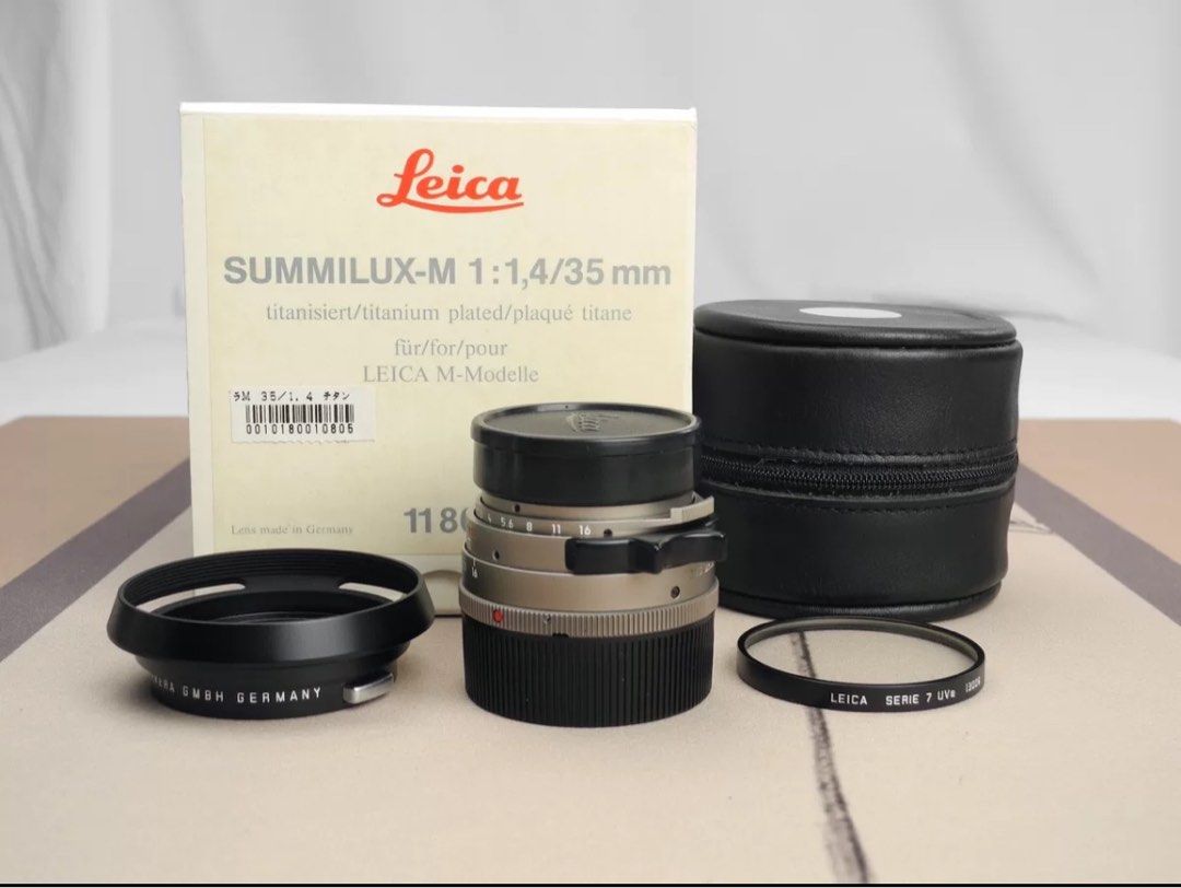 Leica 35mm F1.4 (11860) Brass Titanium Limited Edition, Photography ...
