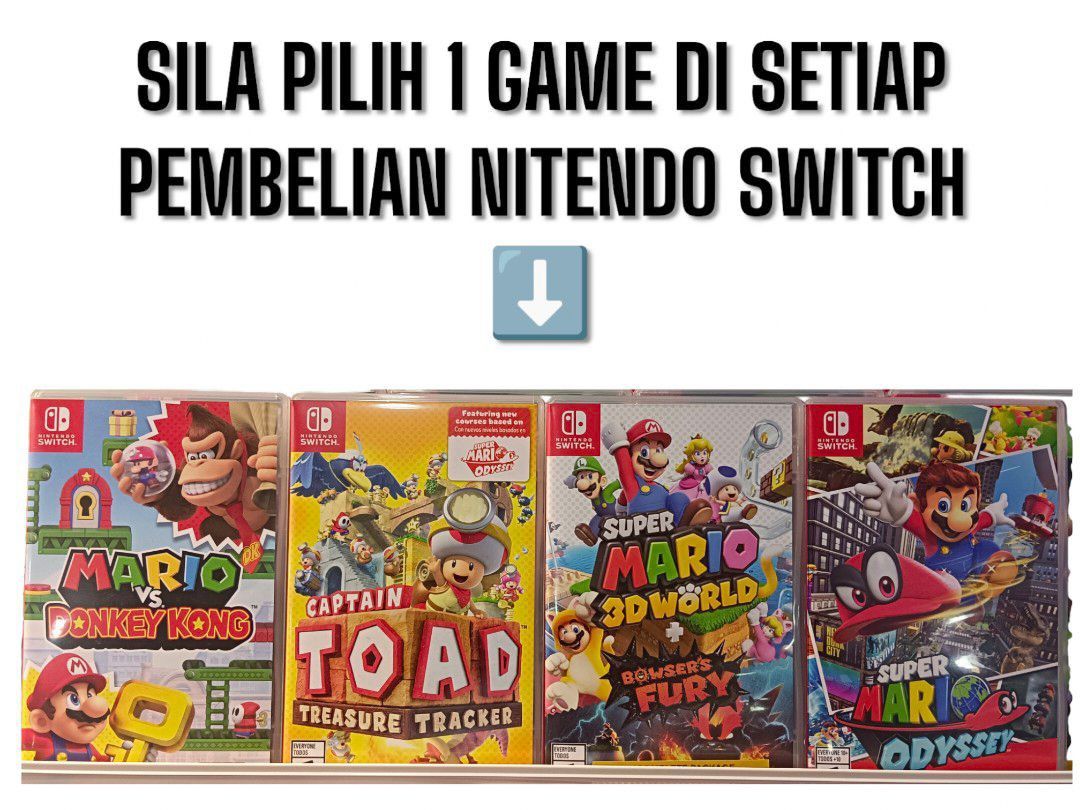 NITENDO SWITCH HARGA RM2,019 FREE 1 GAME DAN FREE POSTAGE ( SILA WASAP ...