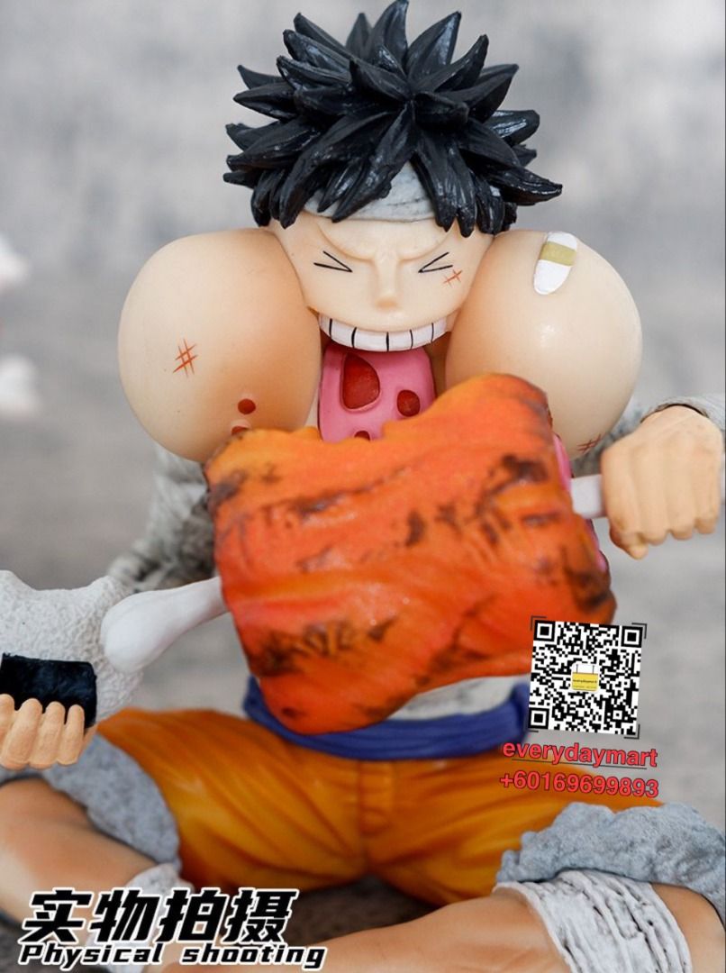 ONE PIECE💥MONKEY D. LUFFY 12cm💥ACTION FIGURE TOYS STATUES🔥海贼王吃鸡腿 路飞🔥 ...