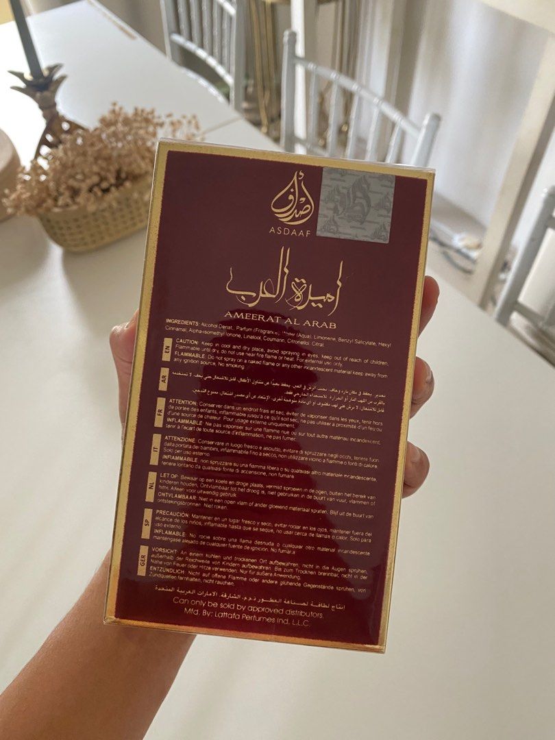 Original New Ameerat Al Arab EDP 100ml, Beauty & Personal Care ...