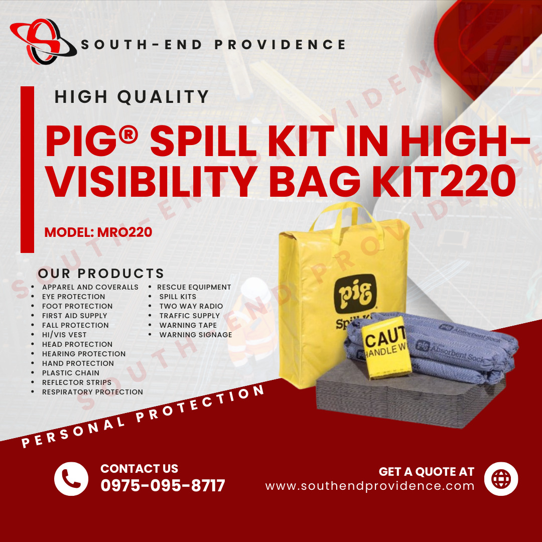 PIG® Spill Kit in High-Visibility Bag KIT220 MRO220, Commercial ...