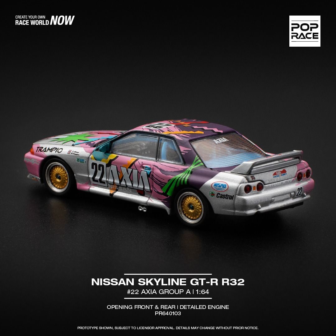 POP RACE Sep Release - NISSAN SKYLINE GT-R R32 AXIA | TOP SECRET GT-R ...