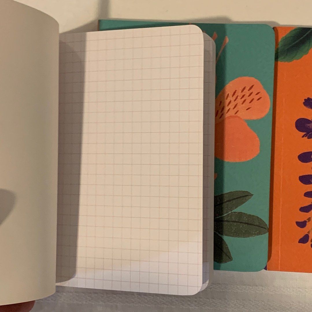 RHS In Bloom pocket notebook set of 3 blank+ruled+gridded, Hobbies ...