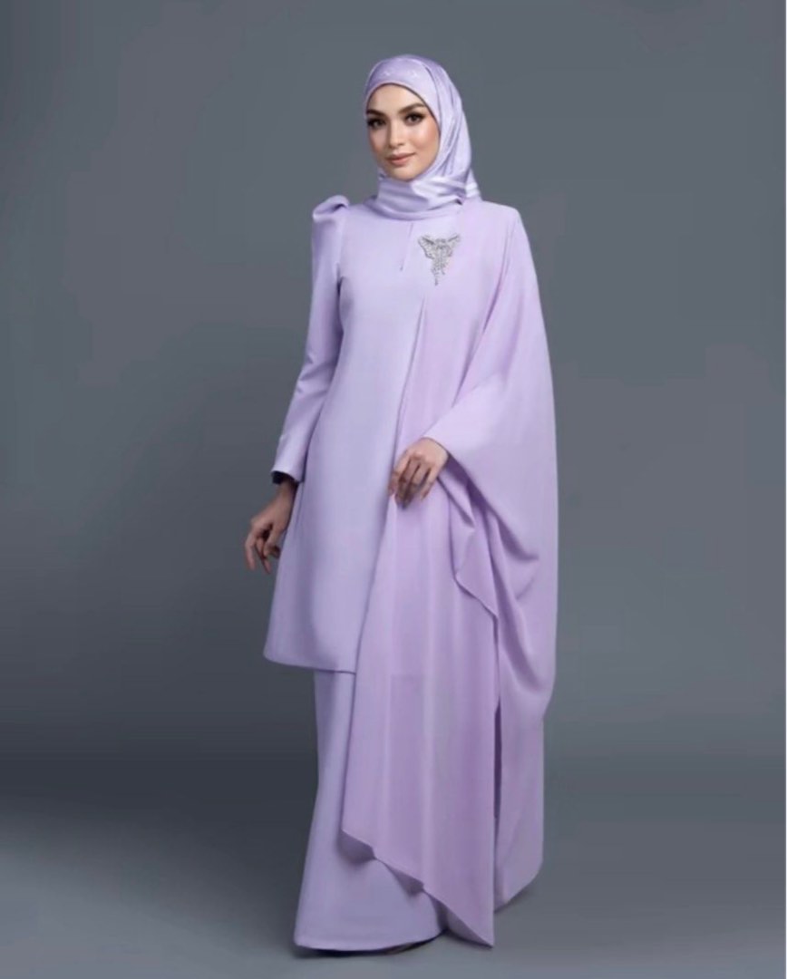 RIZMAN RUZAINI KURUNG PAHANG 2024 WITH BROOCH, Women's Fashion ...