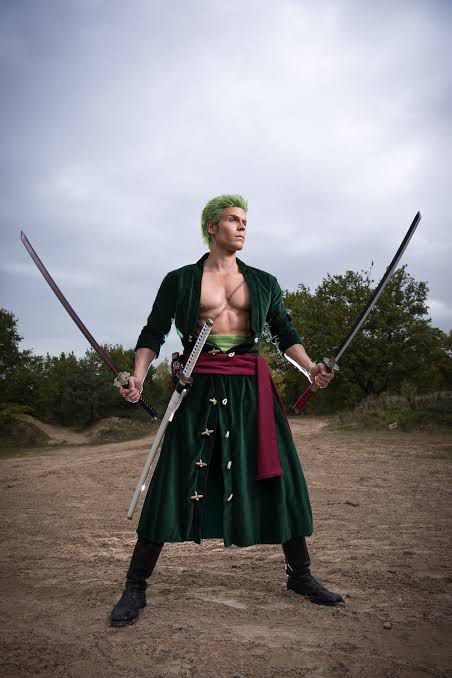 Roronoa Zoro Cosplay Costume | One Piece, Men's Fashion, Tops & Sets ...