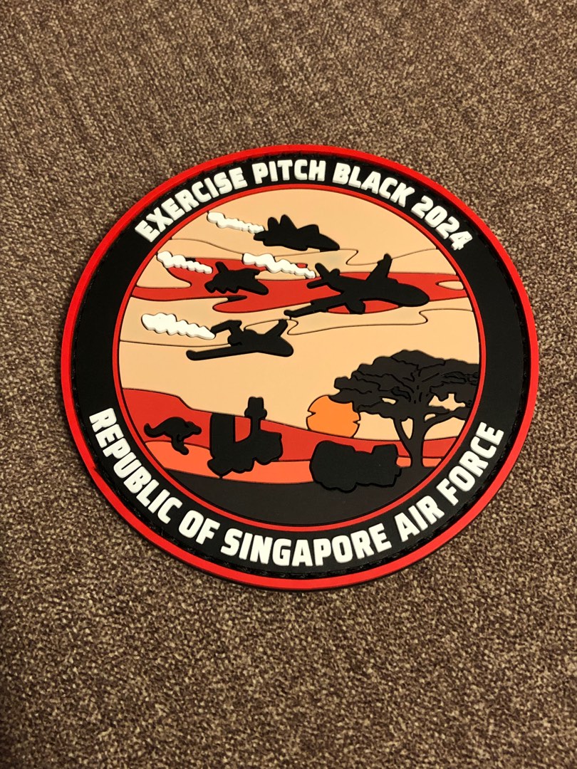 RSAF PITCH BLACK 2024 PVC PATCH, Hobbies & Toys, Memorabilia ...