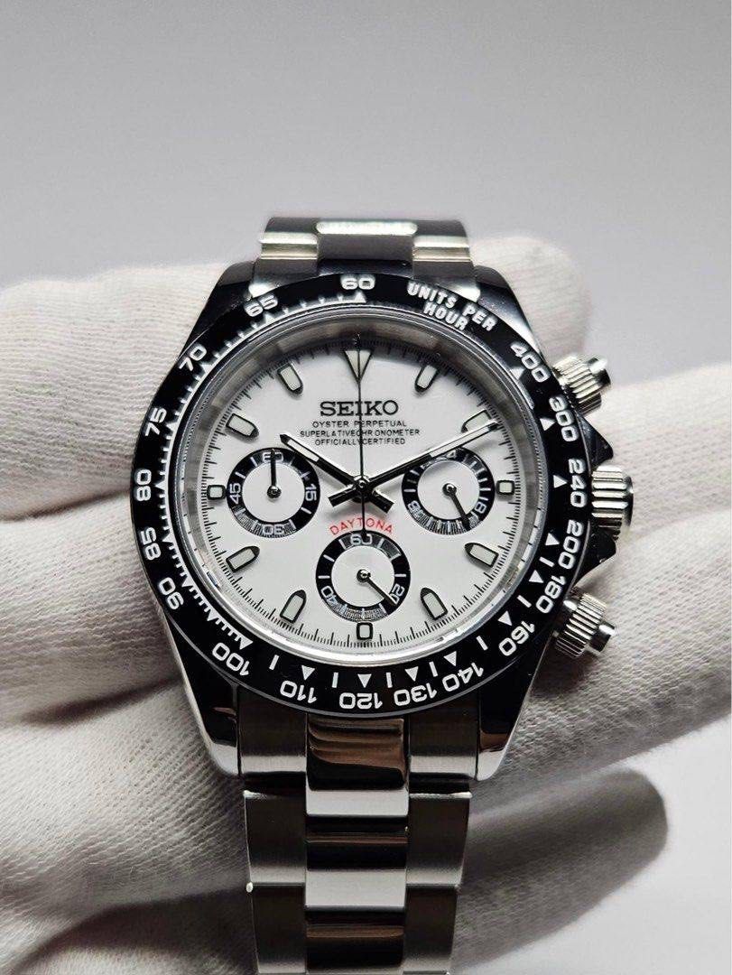 Seiko mod X Daytona Panda, Men's Fashion, Watches & Accessories ...