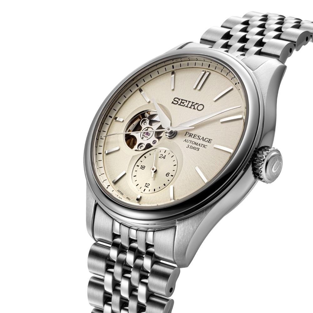 Seiko Presage SPB469 SPB469J1 Open Heart Creamy White Dial Automatic ...