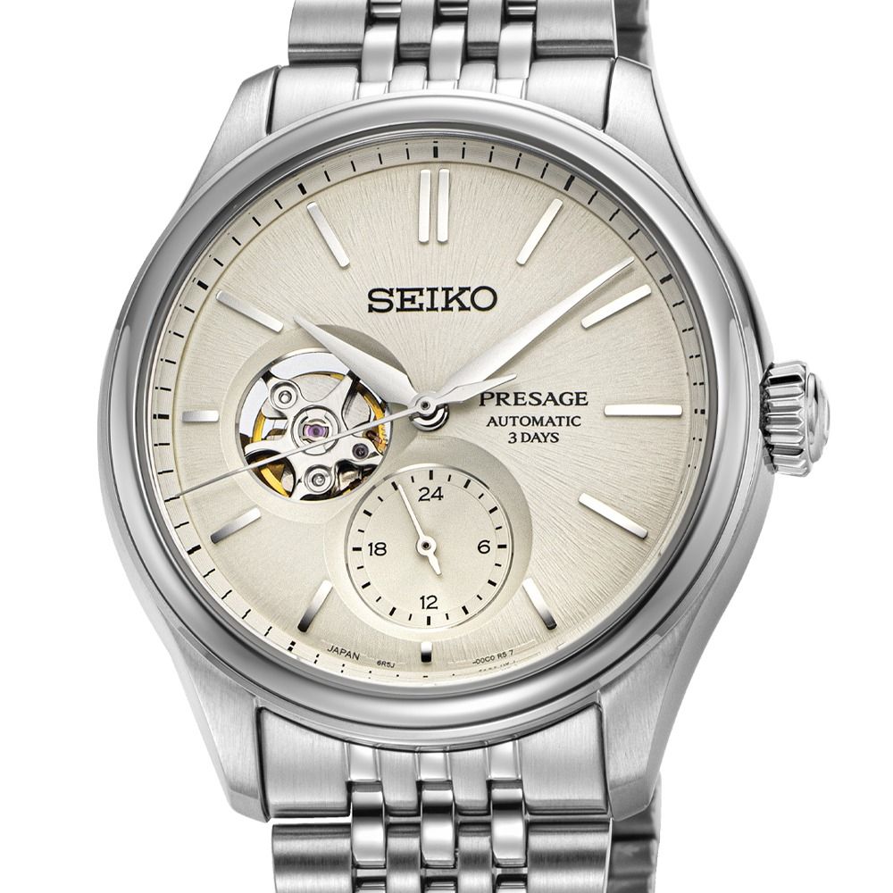 Seiko Presage SPB469 SPB469J1 Open Heart Creamy White Dial Automatic ...