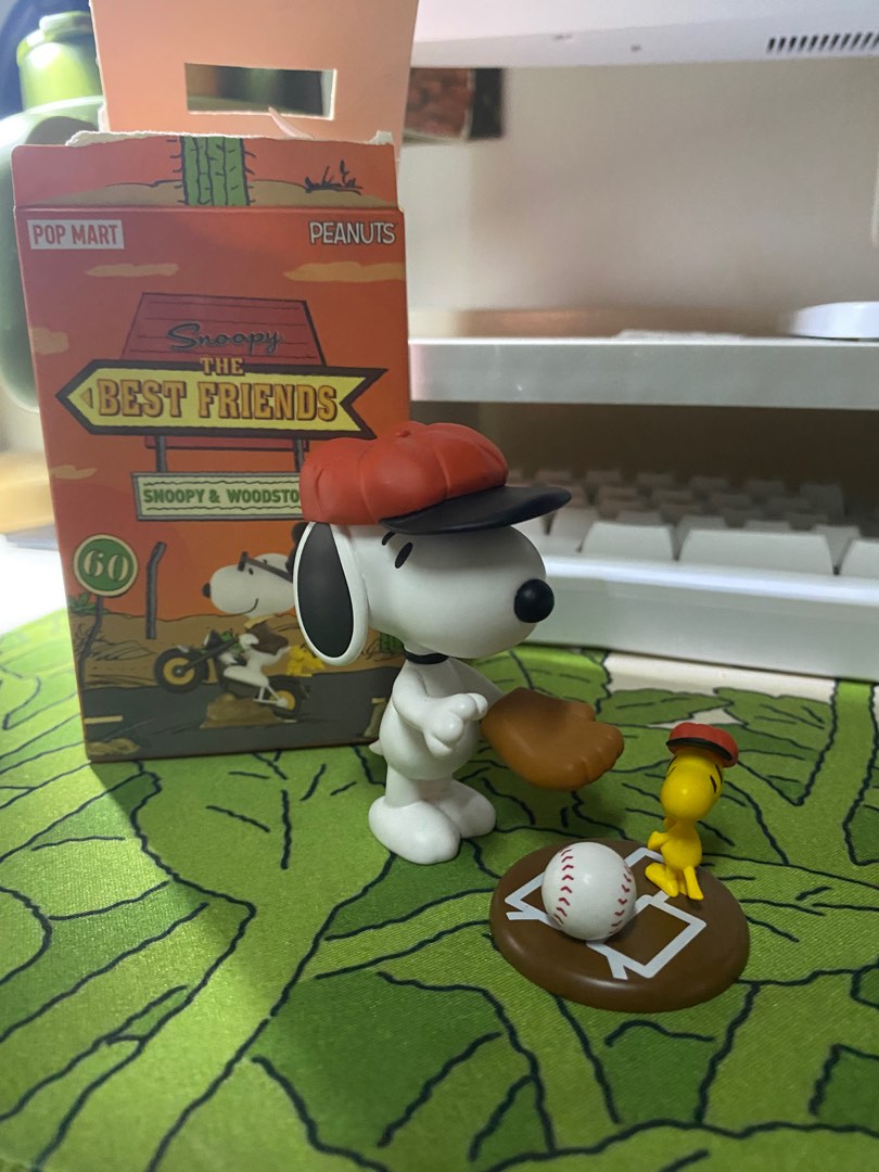 Snoopy Baseball Team Popmart, Hobbies & Toys, Toys & Games on Carousell