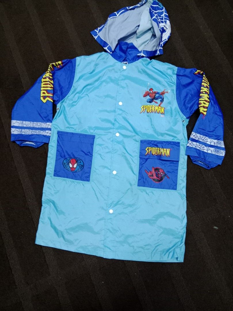Spider man kids rain coat, Babies & Kids, Babies & Kids Fashion on ...