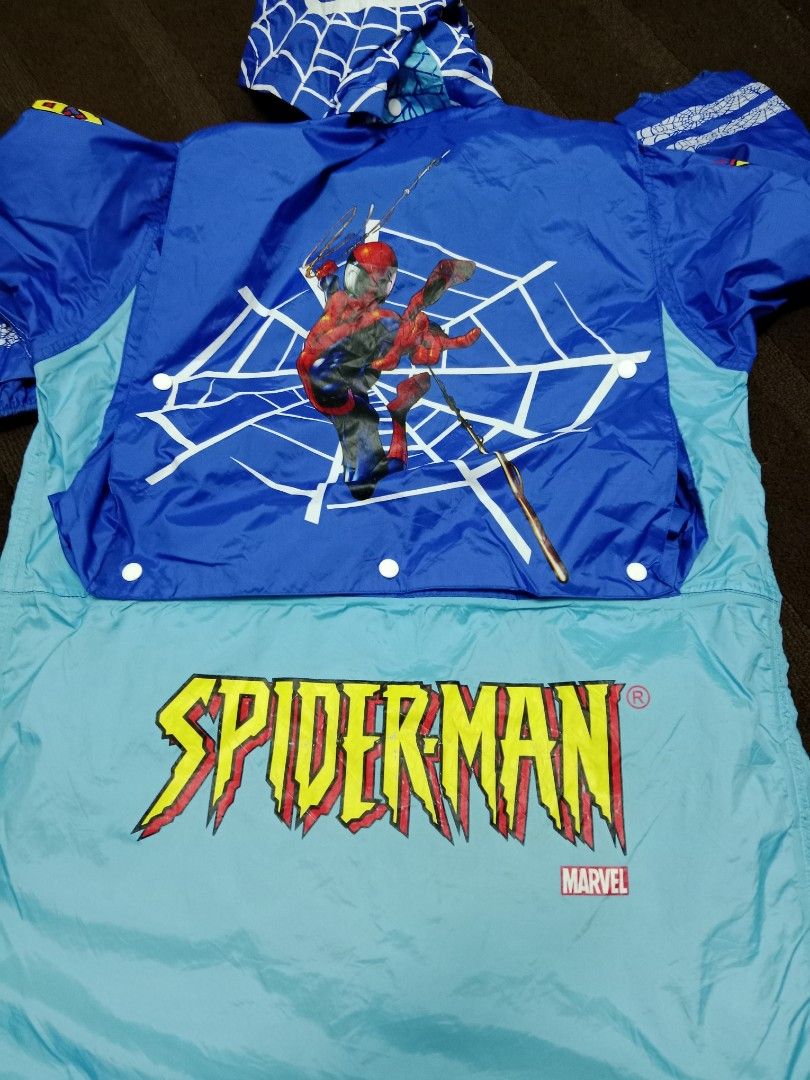 Spider man kids rain coat, Babies & Kids, Babies & Kids Fashion on ...