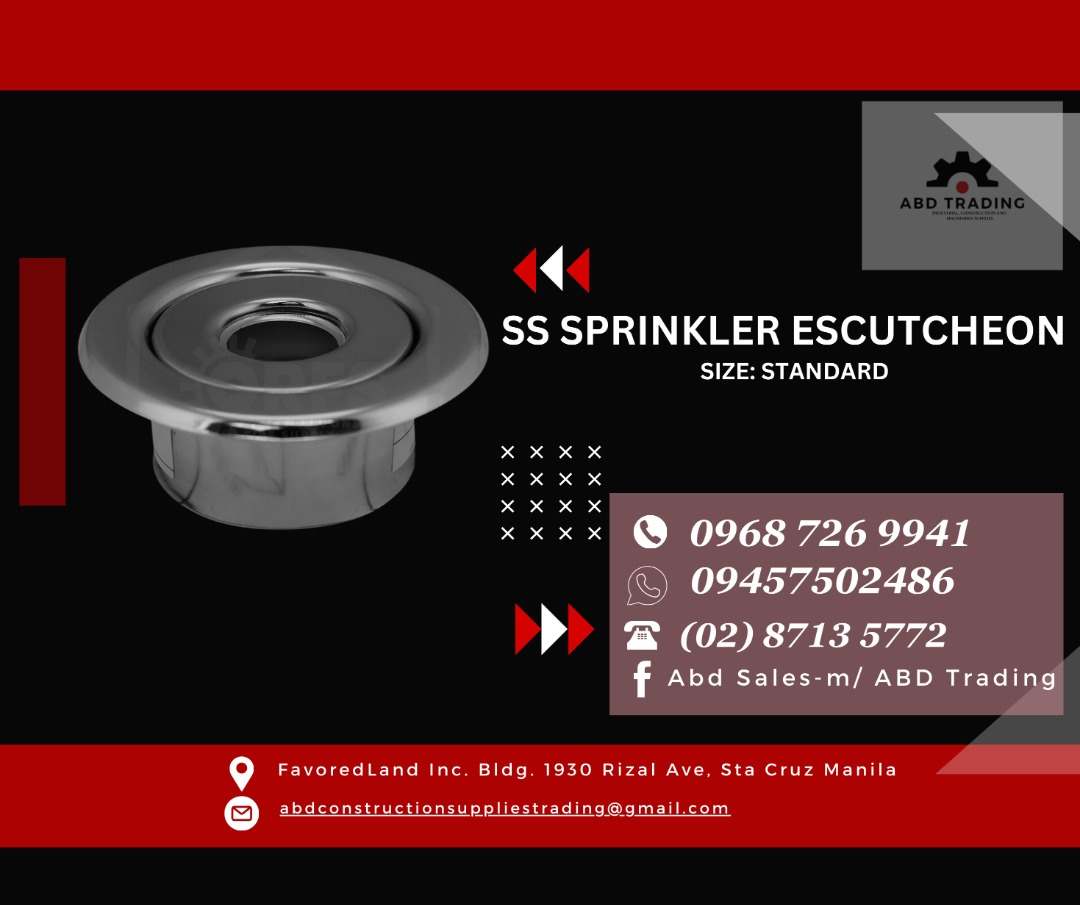 SS SPRINKLER ESCUTCHEON, Commercial & Industrial, Construction Tools ...