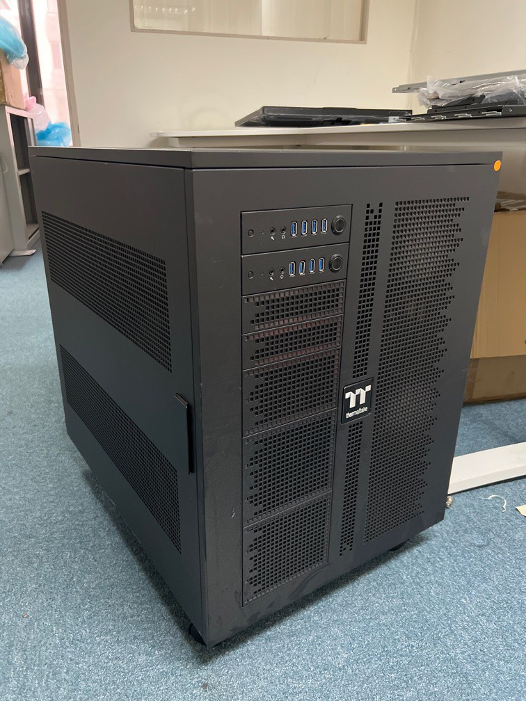 Thermaltake double PC case, 電腦＆科技, 電腦周邊及配件, 電腦周邊產品 - Carousell