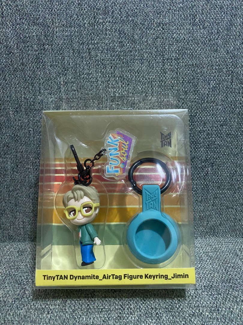 TinyTAN Dynamite Airtag Figure Keyring - BTS JIMIN, Hobbies & Toys, Memorabilia & Collectibles ...
