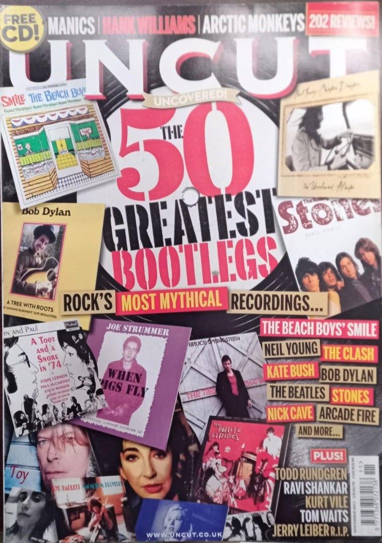UNCUT MAGAZINE: THE 50 GREATEST BOOTLEGS NOVEMBER 2011 TAKE #174 - NO ...
