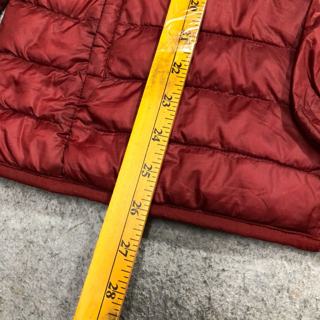 UNIQLO Ultra Light Red Puffer Puff Winter Snow Jacket Size Mens Medium ...