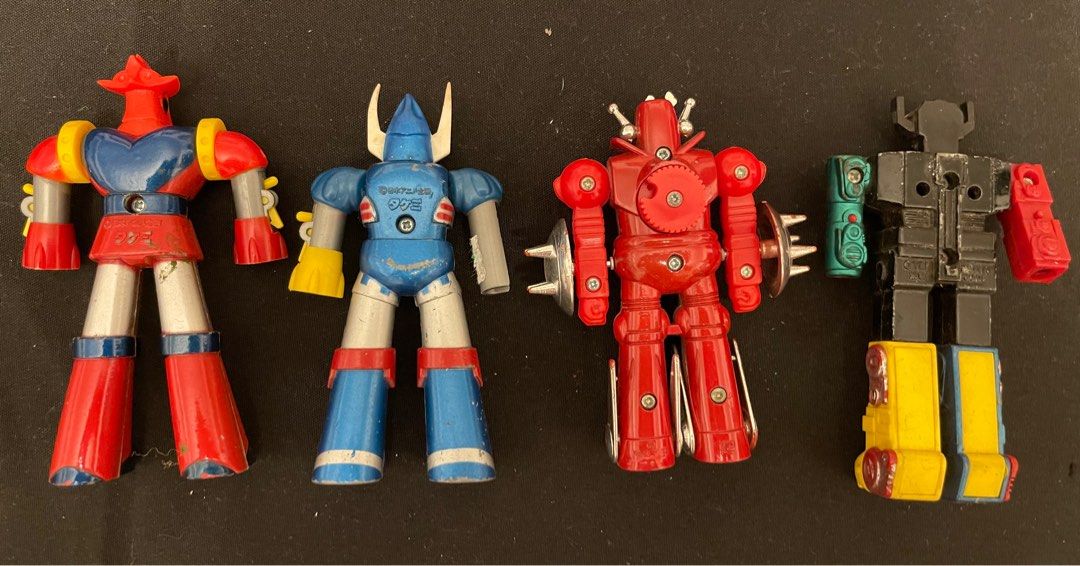 Vintage Mini Super Robots Mekanda, Machine Blaster, Voltron Takemi ...