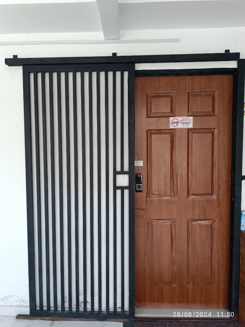 3x7 Iron Gate Door Grill Pintu, Furniture & Home Living, Security ...