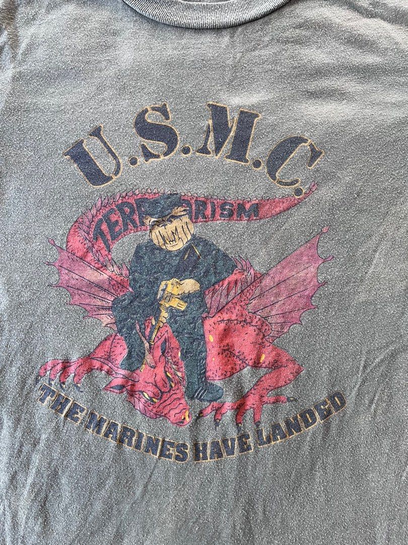 80'S VINTAGE US MARINES THE MARINES HAVE LANDED, Men's Fashion ...