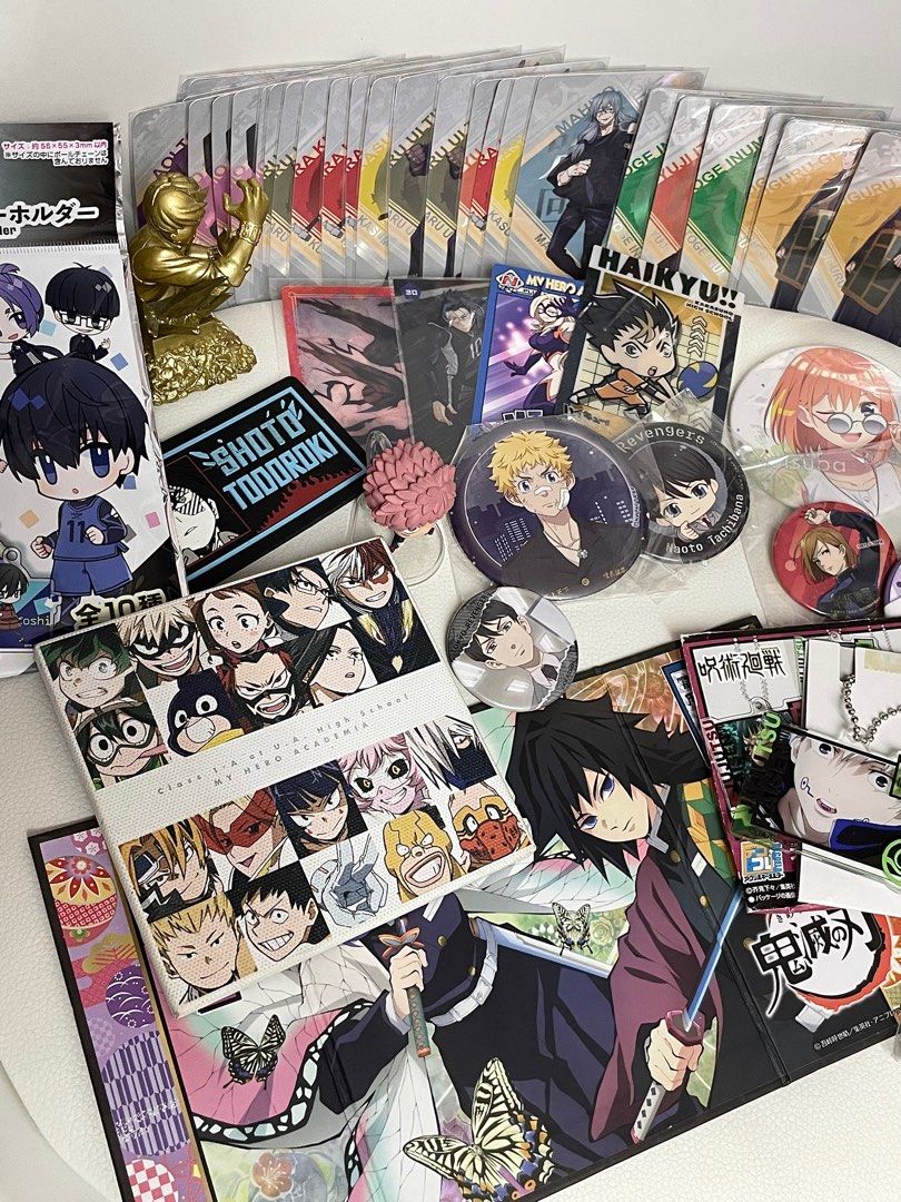 Animerch / Anime Aniks Set Bundle keychange canbadge cards, Hobbies ...