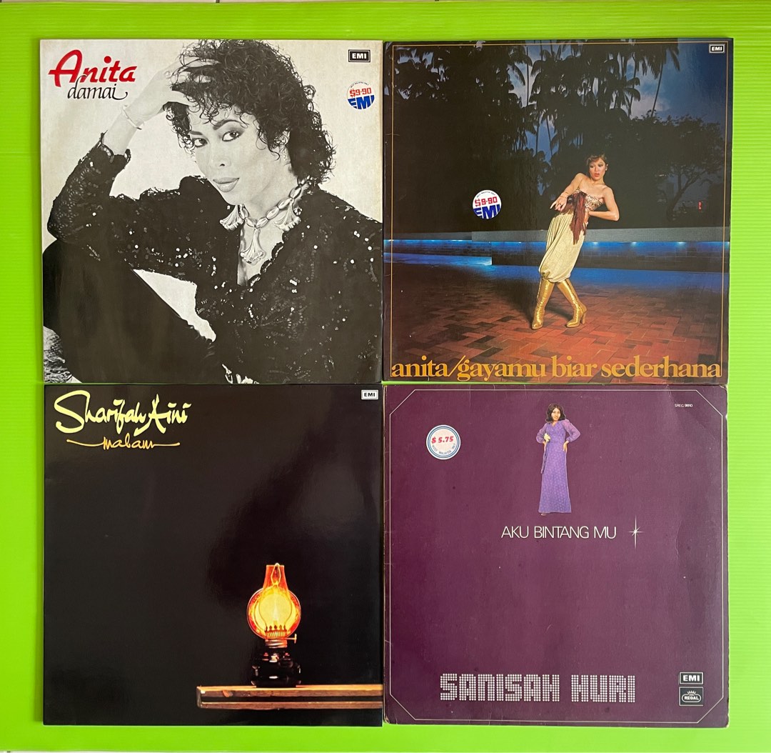 Anita Sarawak Sharifah Aini Sanisah Huri Album Piring Hitam Vinyl LP Record, Hobbies & Toys ...