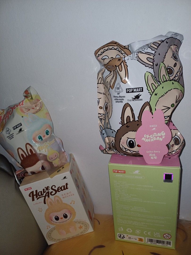 Authentic Popmart Labubu - [Have A Seat Version 2 - SiSi ] & [ Exciting ...