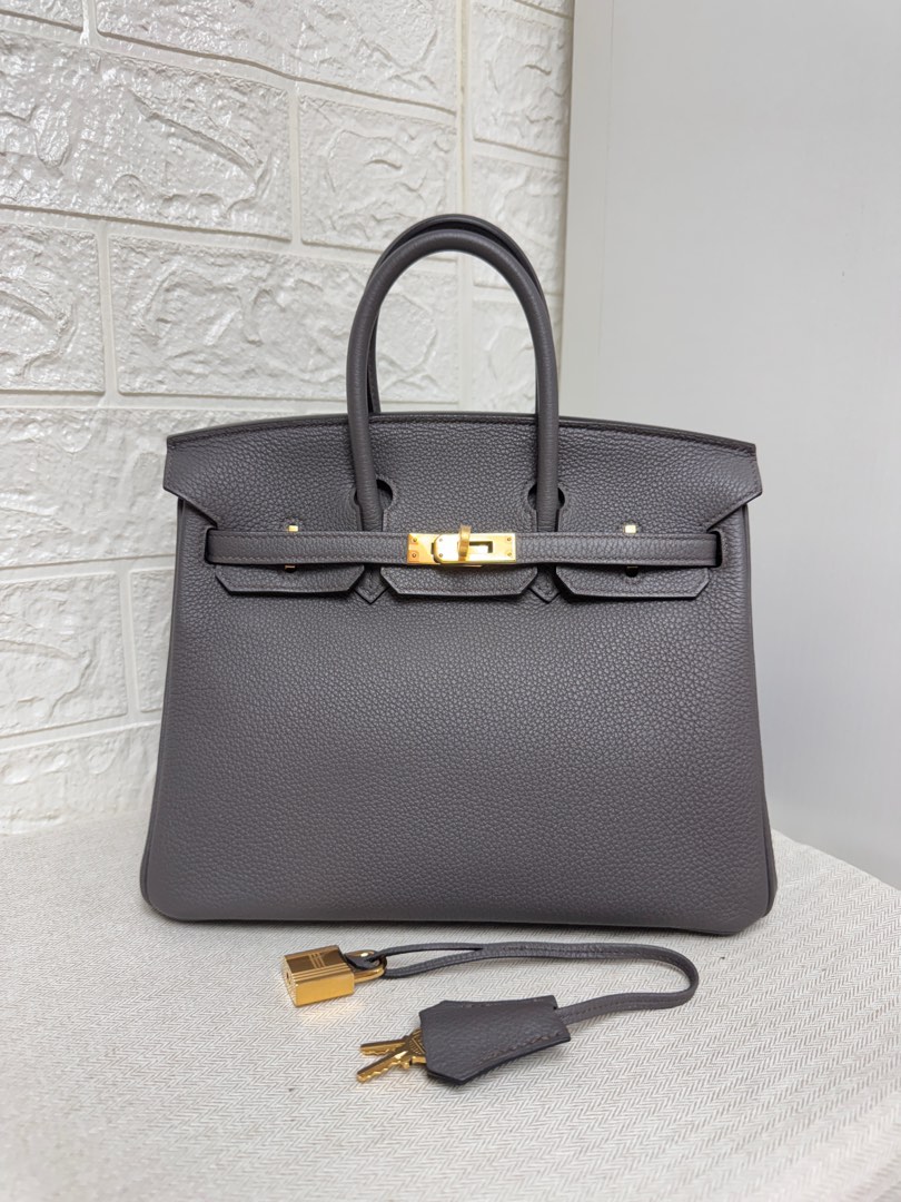 Birkin 25 Color etain X stamp ghw, 名牌, 手袋及銀包 - Carousell