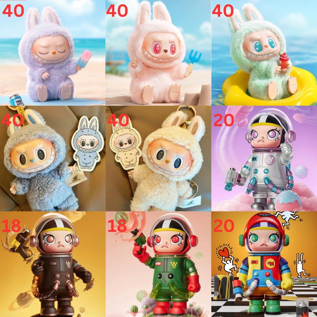 [BNIF] POPMART Labubu and Space Molly Blindbox, Hobbies & Toys, Toys & Games on Carousell
