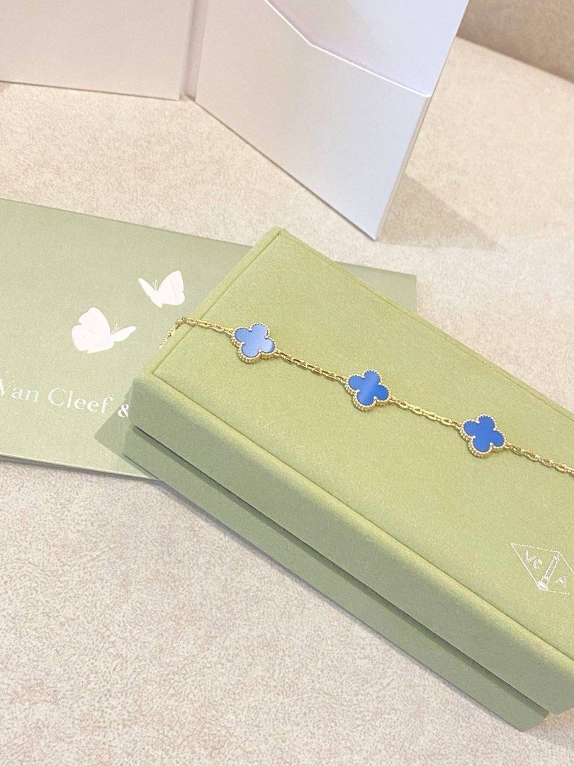 (BRAND NEW) 2024 VCA VAN CLEEF & ARPELS VINTAGE ALHAMBRA BRACELET 5 ...