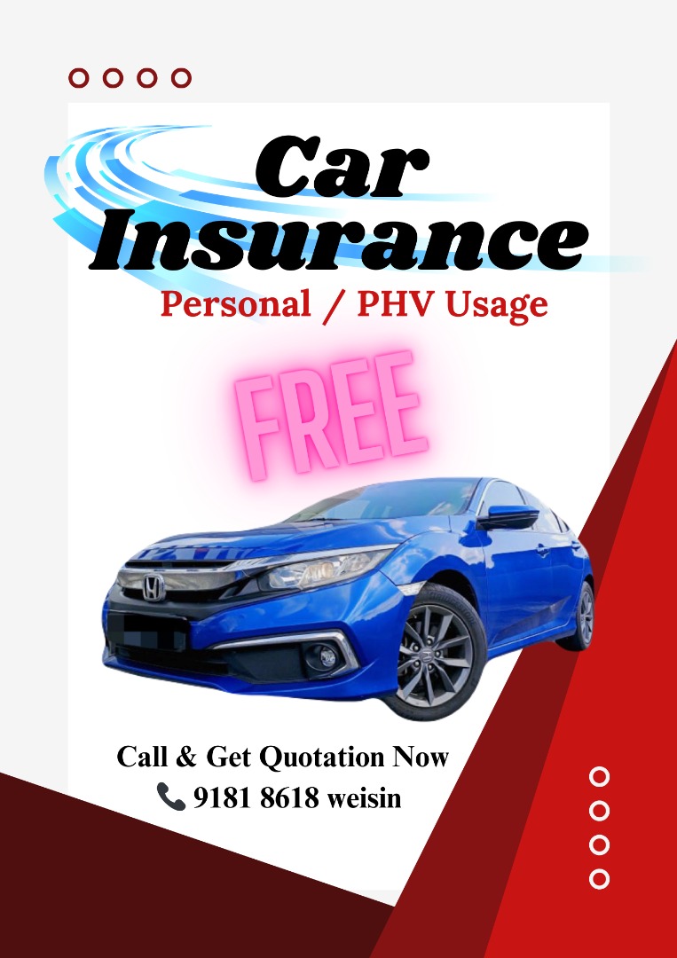 Car Insurance Renewal for Personal or PHV Usage, Car Accessories, Car ...
