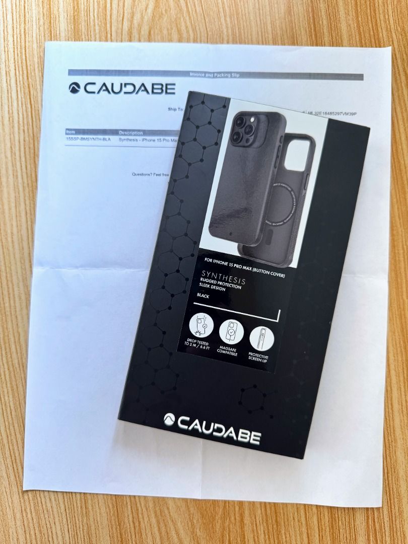 Caudabe Synthesis Black for iPhone 15 Pro Max - Brand New, Mobile ...