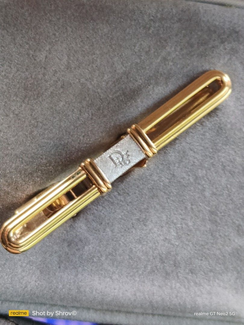 Christian Dior Tie Pin Dior Logo Vintage Gold x Silver Color Men's Made ...