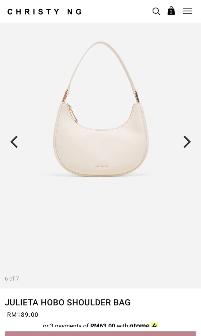 ChristyNg Julieta Hobo Shoulder Bag, Women's Fashion, Bags & Wallets ...