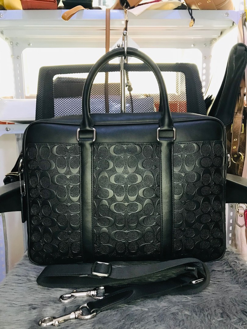Coach mono document bag, Luxury, Bags & Wallets on Carousell