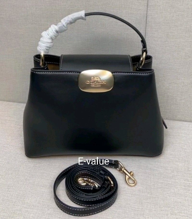 Coach Original Black Eliza Mini Carryall Crossbody Top Handle Bag For ...