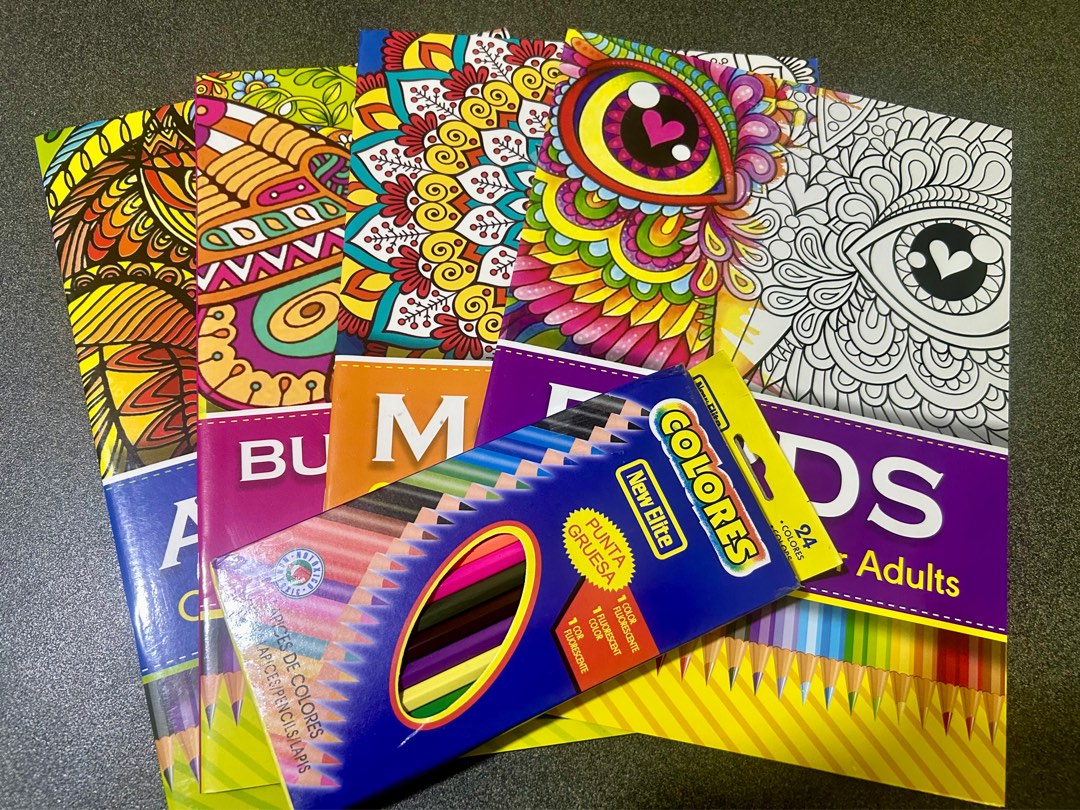 Coloring Art Bundle set for Adult (stress relief), Hobbies & Toys ...