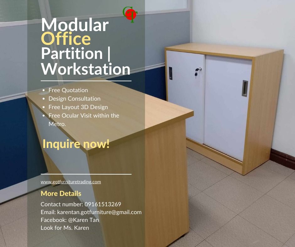 Custom-made Office Tables and Cabinets | Office Cubicles., Furniture ...