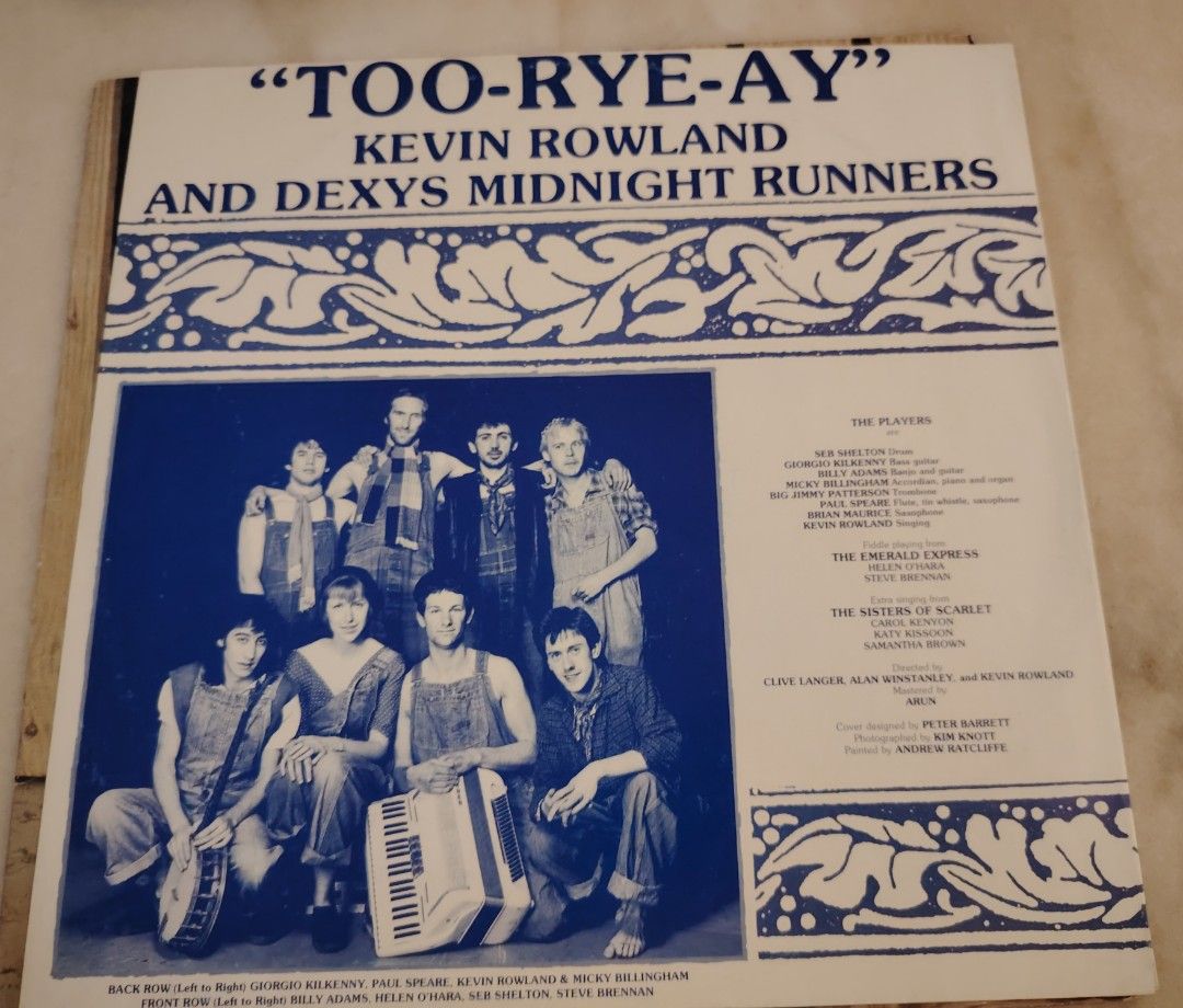 Dexys Midnight Runners /Too-Rye-Ay LP, Hobbies & Toys, Music & Media ...