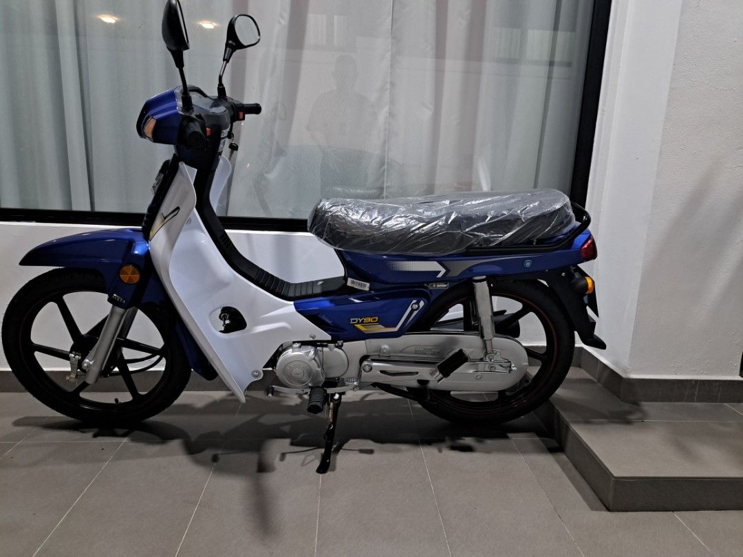 JPD 25 - Selling for 2 digit plate + 2024 DY90 New motor, Motorbikes on Carousell