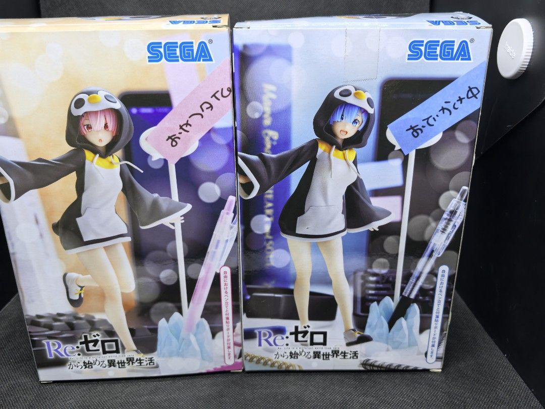 Double set!! Luminasta Rem & Ram kotoriasobi ver Rezero figures ...