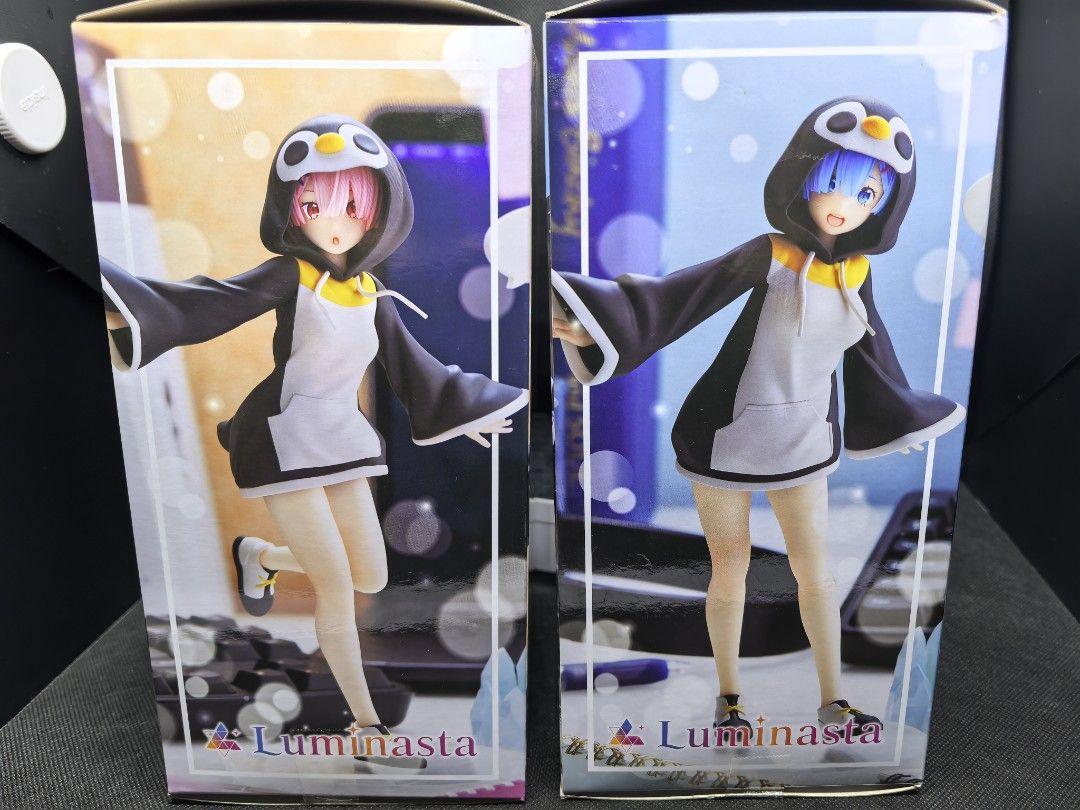 Double set!! Luminasta Rem & Ram kotoriasobi ver Rezero figures ...