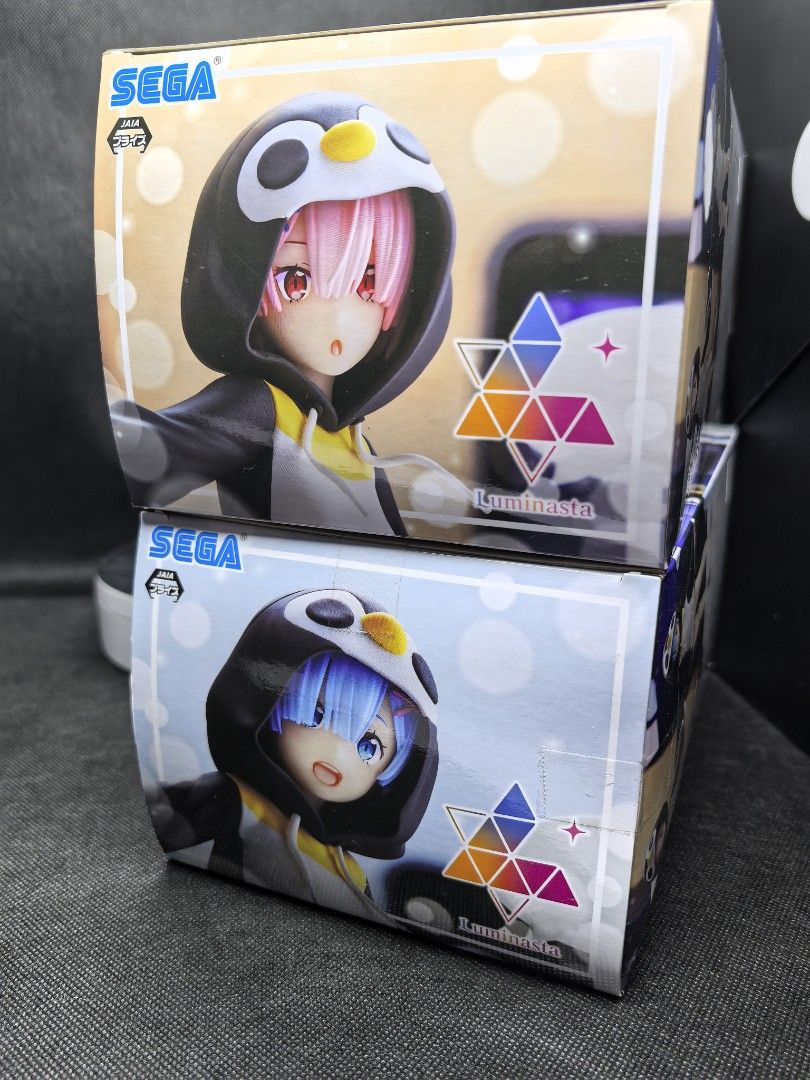 Double set!! Luminasta Rem & Ram kotoriasobi ver Rezero figures ...