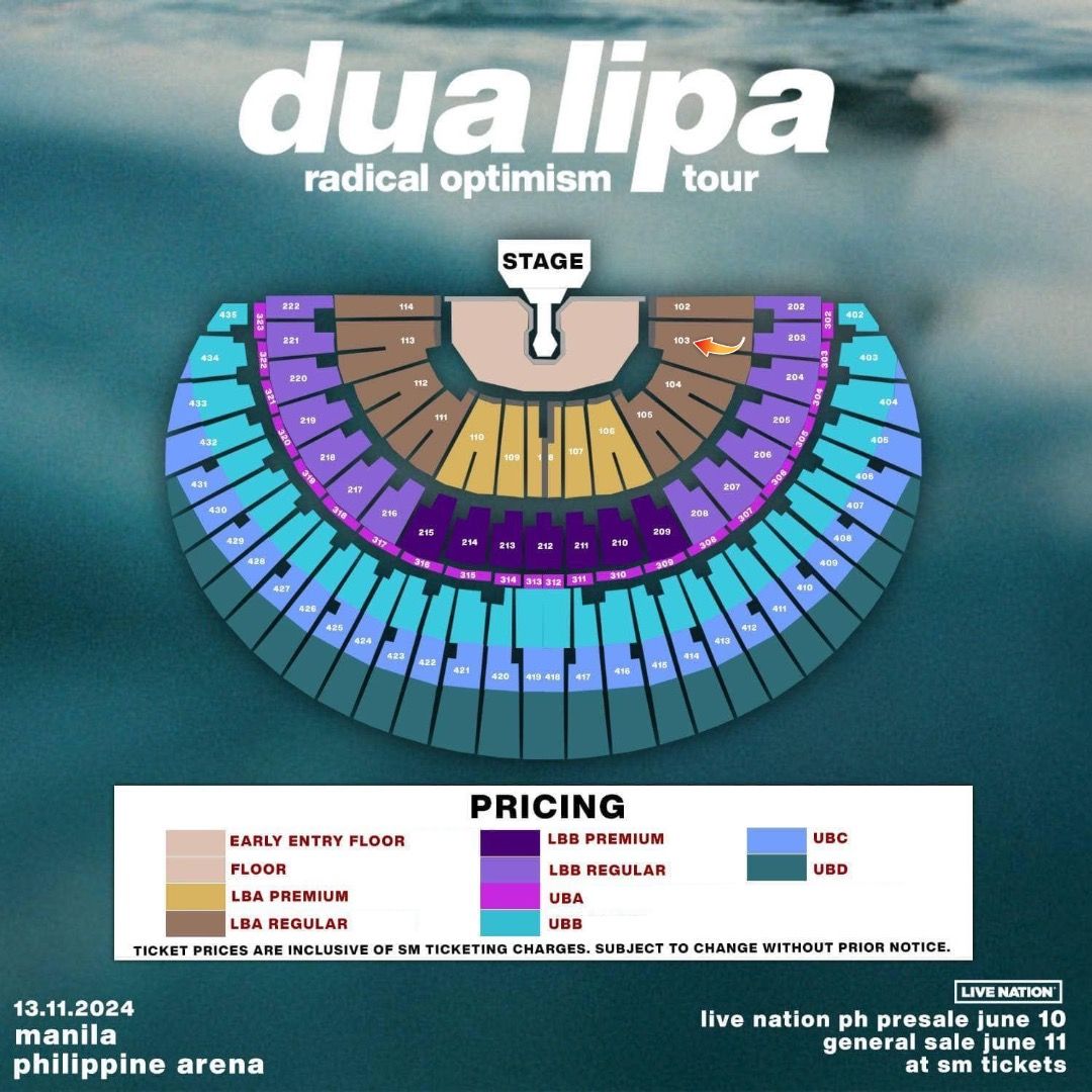 DUA LIPA MANILA, Tickets & Vouchers, Event Tickets on Carousell