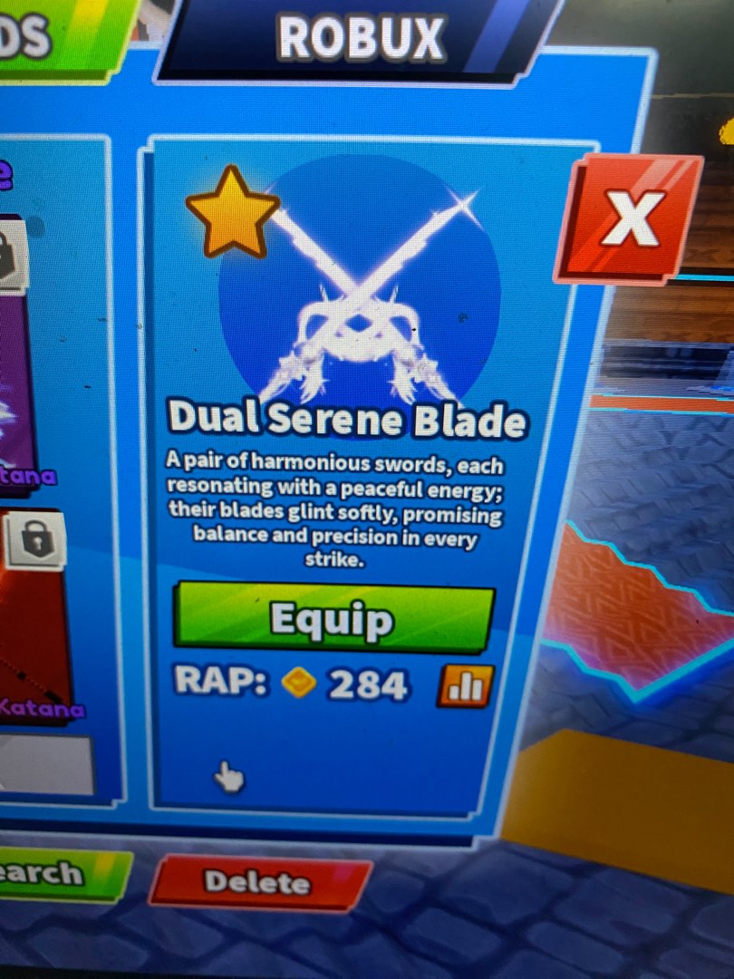 DUAL SERENE BLADE BLADE BALL, Video Gaming, Video Games, Others on ...